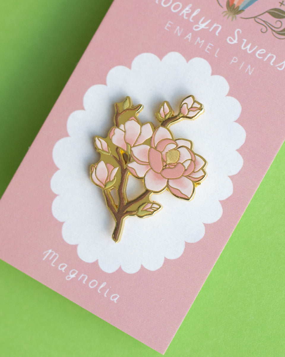 Magnolia Flower Pin | State Flower of Mississippi – brooklynswenson