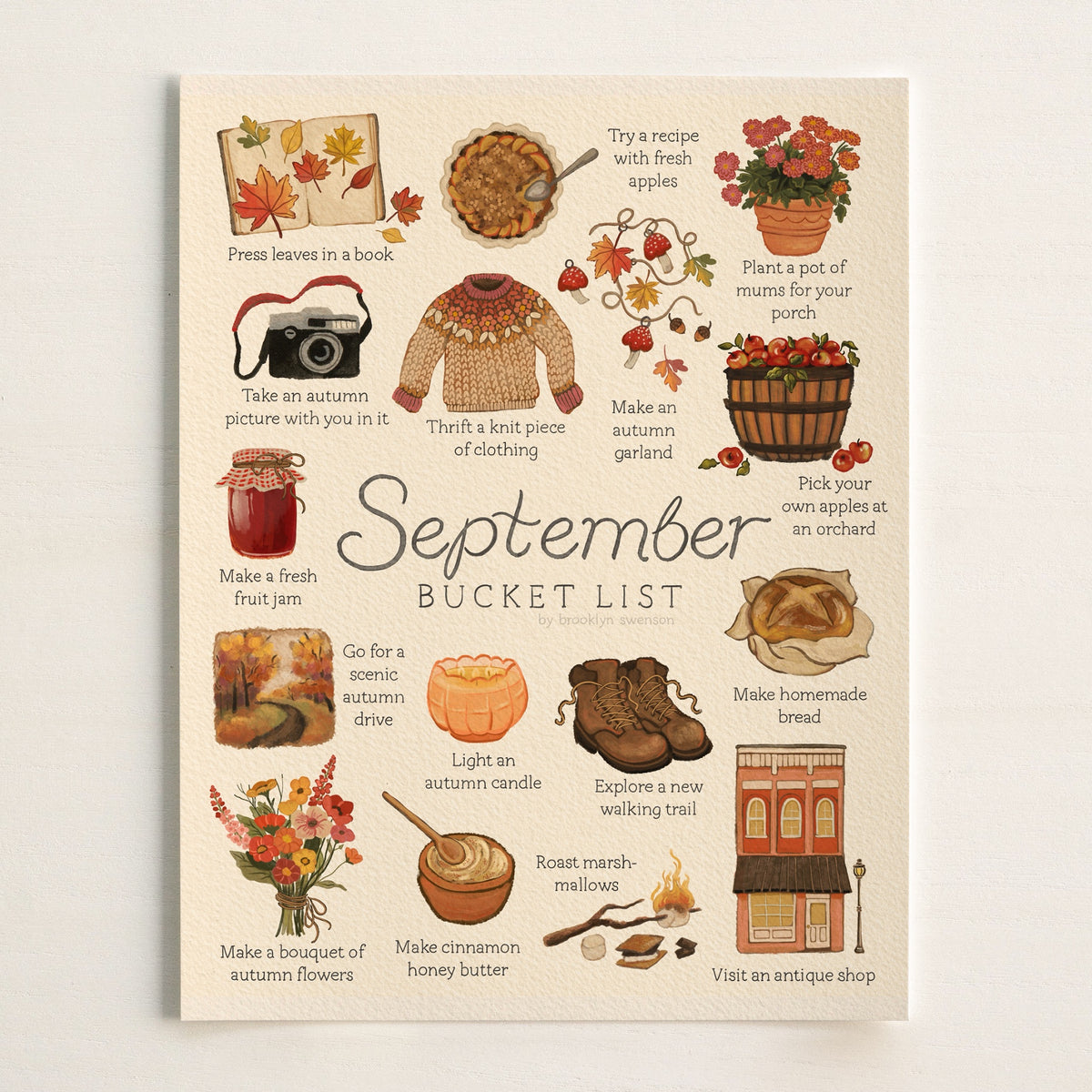 September Bucket List – brooklynswenson