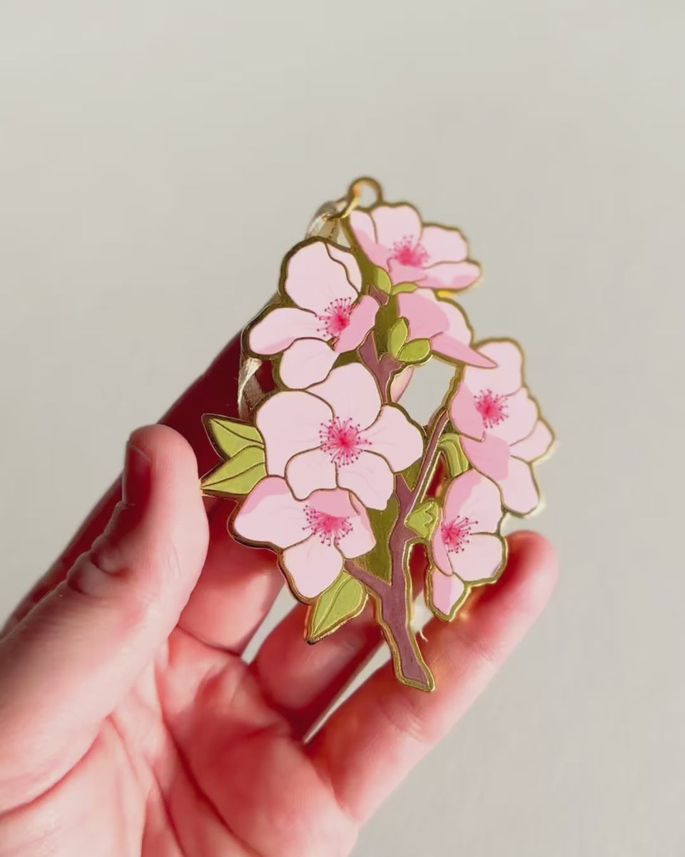 Peach Blossom Christmas Ornament | State Flower of Delaware ...